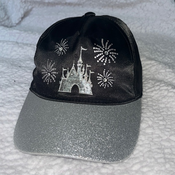Disney | Accessories | Disney Sparkle Cinderella Black Silver Castle ...